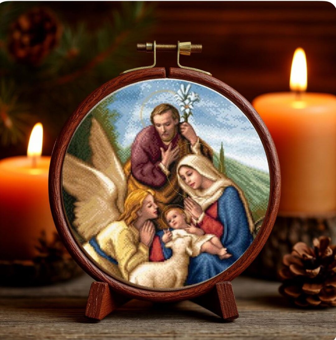 Nativity Cross Stitch Pattern: Holy Family Embroidery (PDF Download) - Etsy