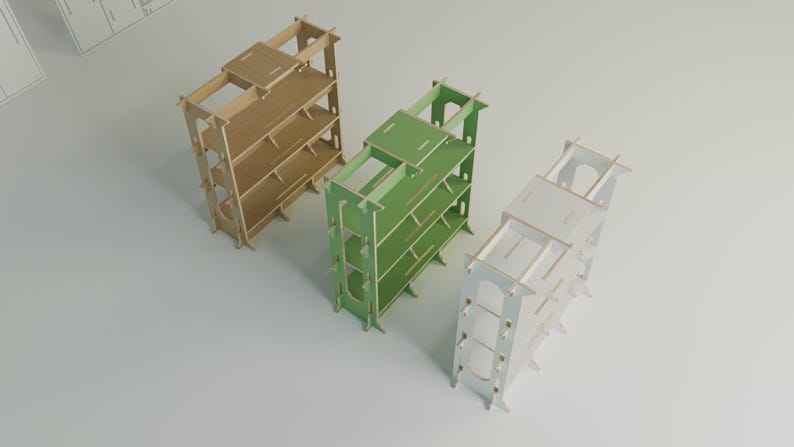 CNC Shelf DXF File – Flat Pack Furniture – Digital Woodworking Plan - Etsy
