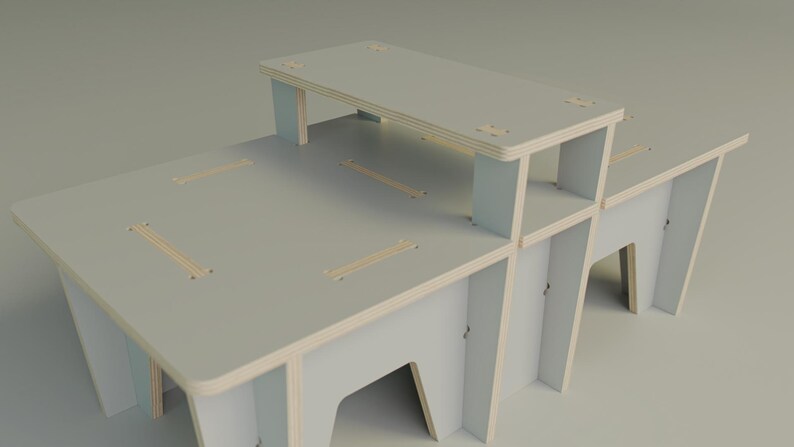 Mini Bench With Table – CNC Plywood Kids Seat for Play & Family Time - Etsy
