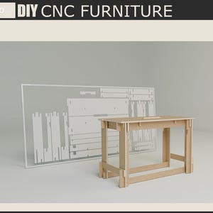 CNC Table DXF File – Flat Pack Furniture – Digital Woodworking Plan - Etsy