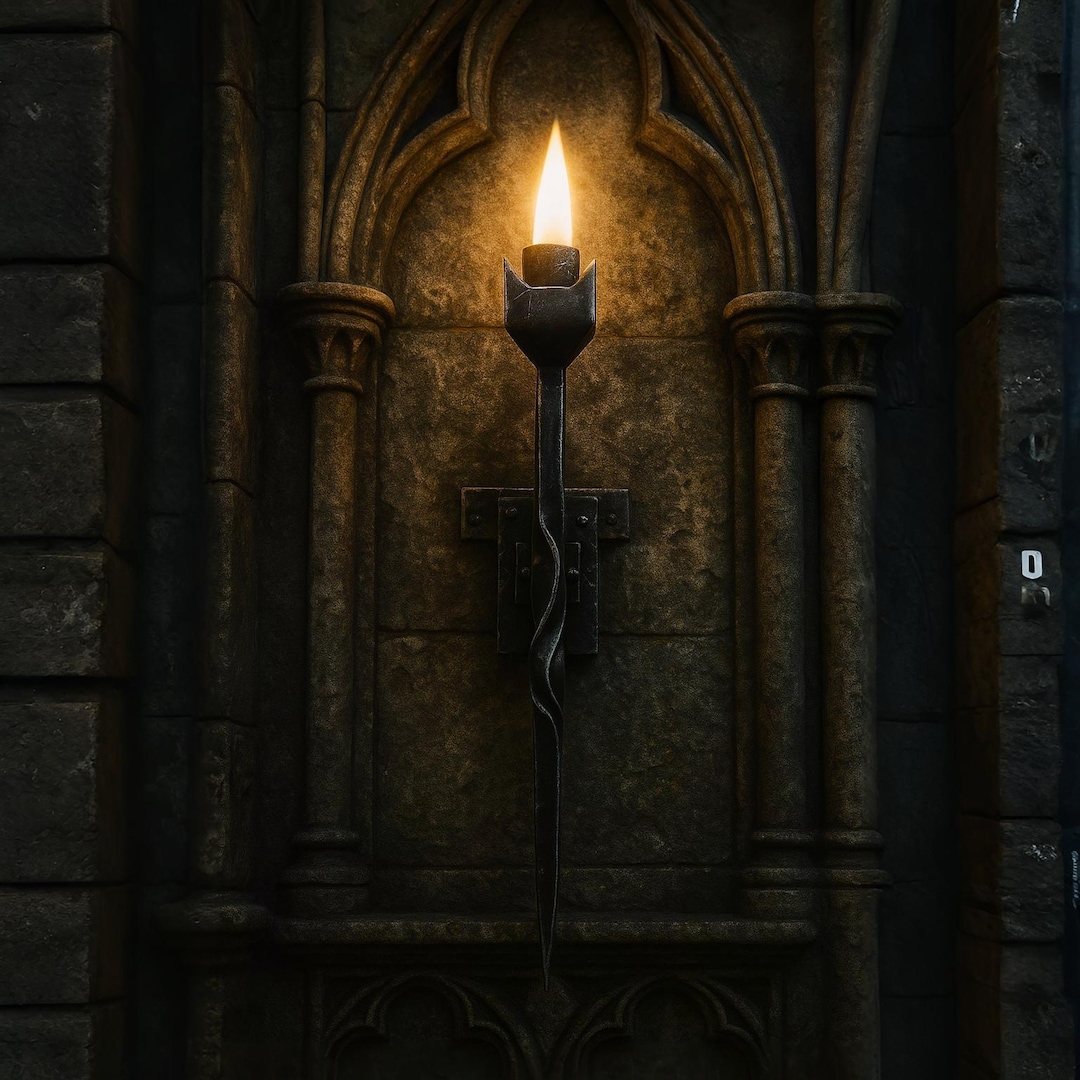 Medieval Lights Gothic Double Wall Lights Wall Mounted Torch Lamps ...