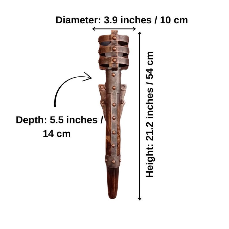 Hand Forged Lamp Medieval Wall Sconce Rustic Iron Torch Light Unique ...