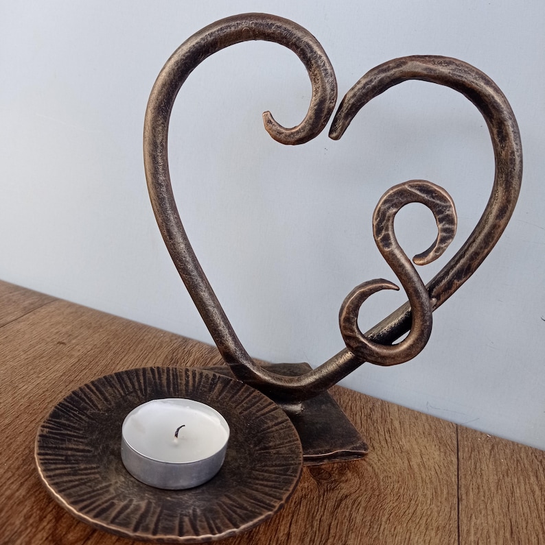 Iron Heart Candle Holder: Valentines Decor, Metal Candle Stand - Etsy UK