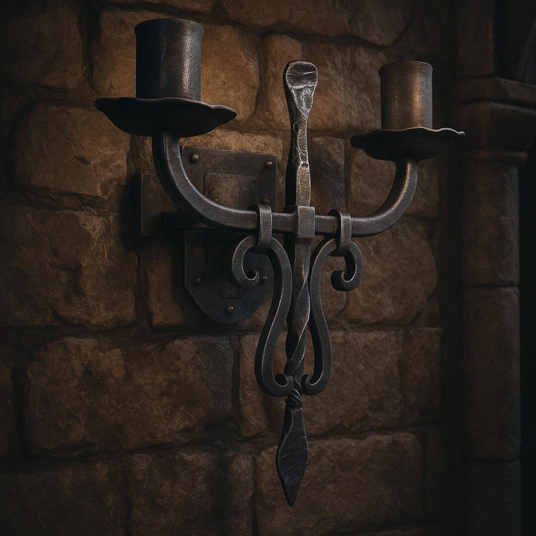 Forged Lamp Hand-forged Wall Lamp Torch Medieval Lamp Torch Wrought ...