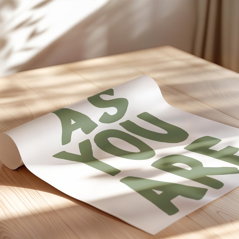 Customizable Come as You Are, Art Print Poster Only, Hallway Art ...