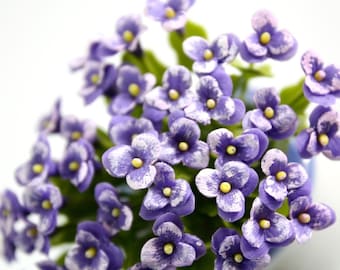 Polymer clay flowers | Etsy