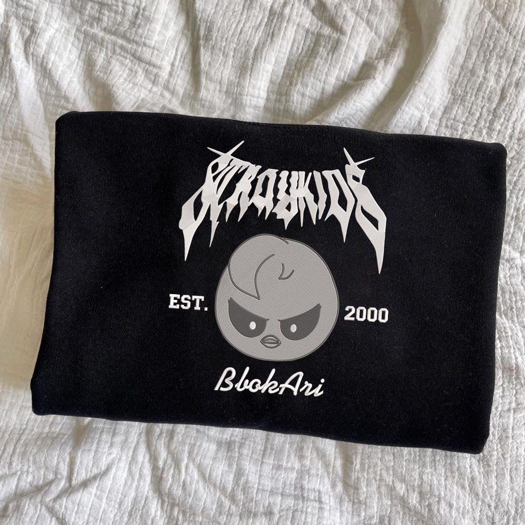 Embroidered Bbokari Stray Kids Metal Shirt, SKZOO Concert T-shirt, Kpop Unisex Fan Shirt, Gift ...