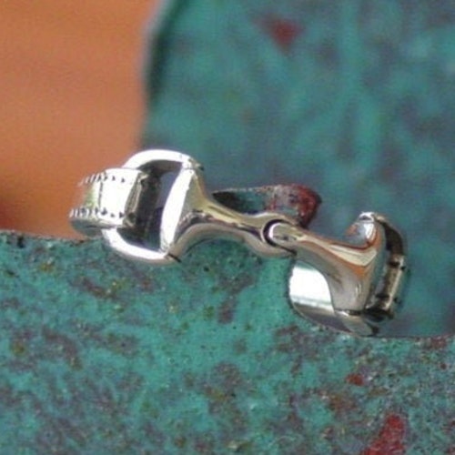 Snaffle Bit Horse Ring Snaffle Bit Sterling Silver - Etsy
