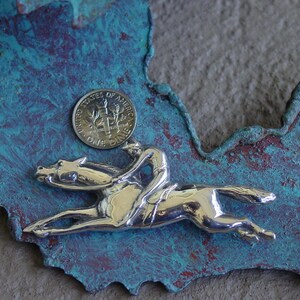 Horse Racing Brooch - Horse Race Jewelry - Jockey Pin - Longchamp Pin ...