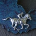 Racehorse Jewelry Jockey Pin Horse Racing Sterling Silver Equestrian ...