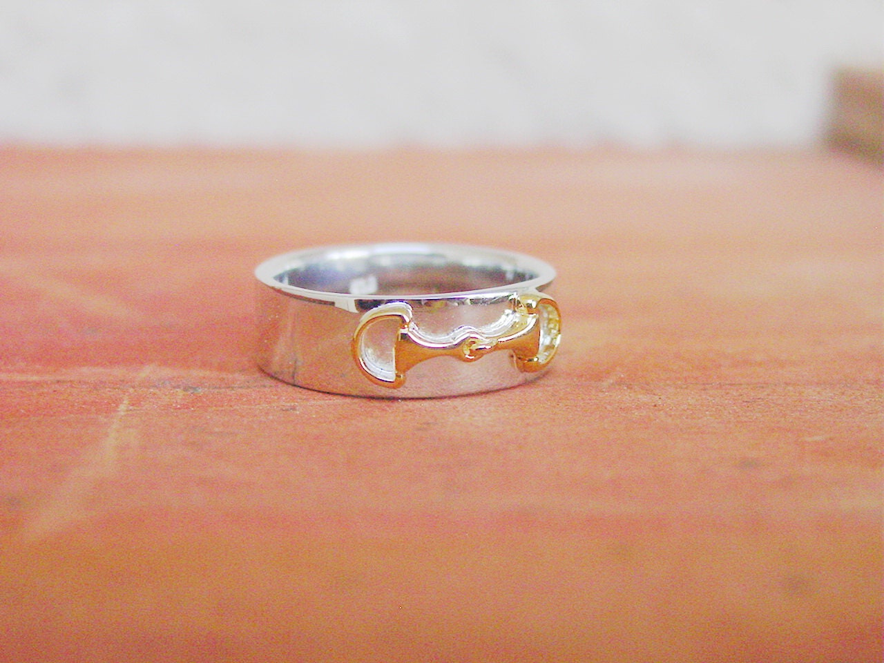 18K Gold Snaffle Bit Horse Ring Snaffle Bit Ring Horse | Etsy