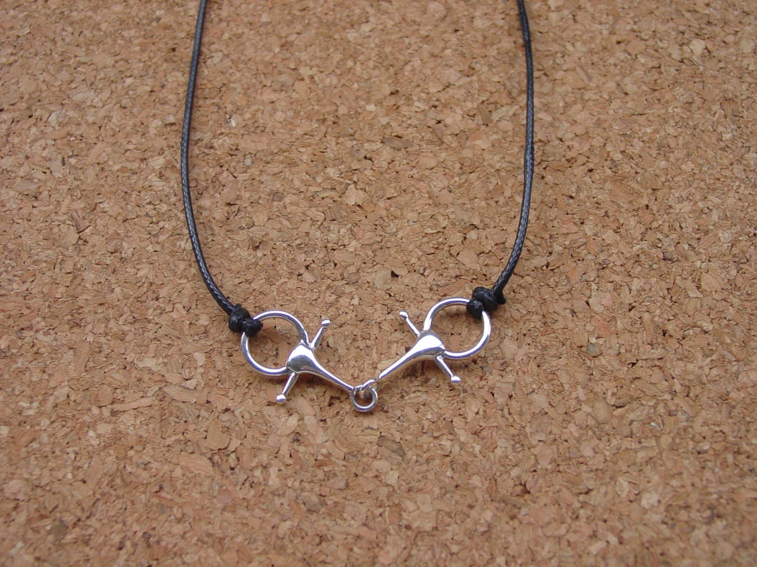 Sterling Silver Snaffle Bit Necklace: Equestrian Jewelry, Adjustable ...