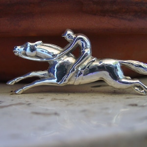 Horse Racing Brooch - Horse Race Jewelry - Jockey Pin - Longchamp Pin ...