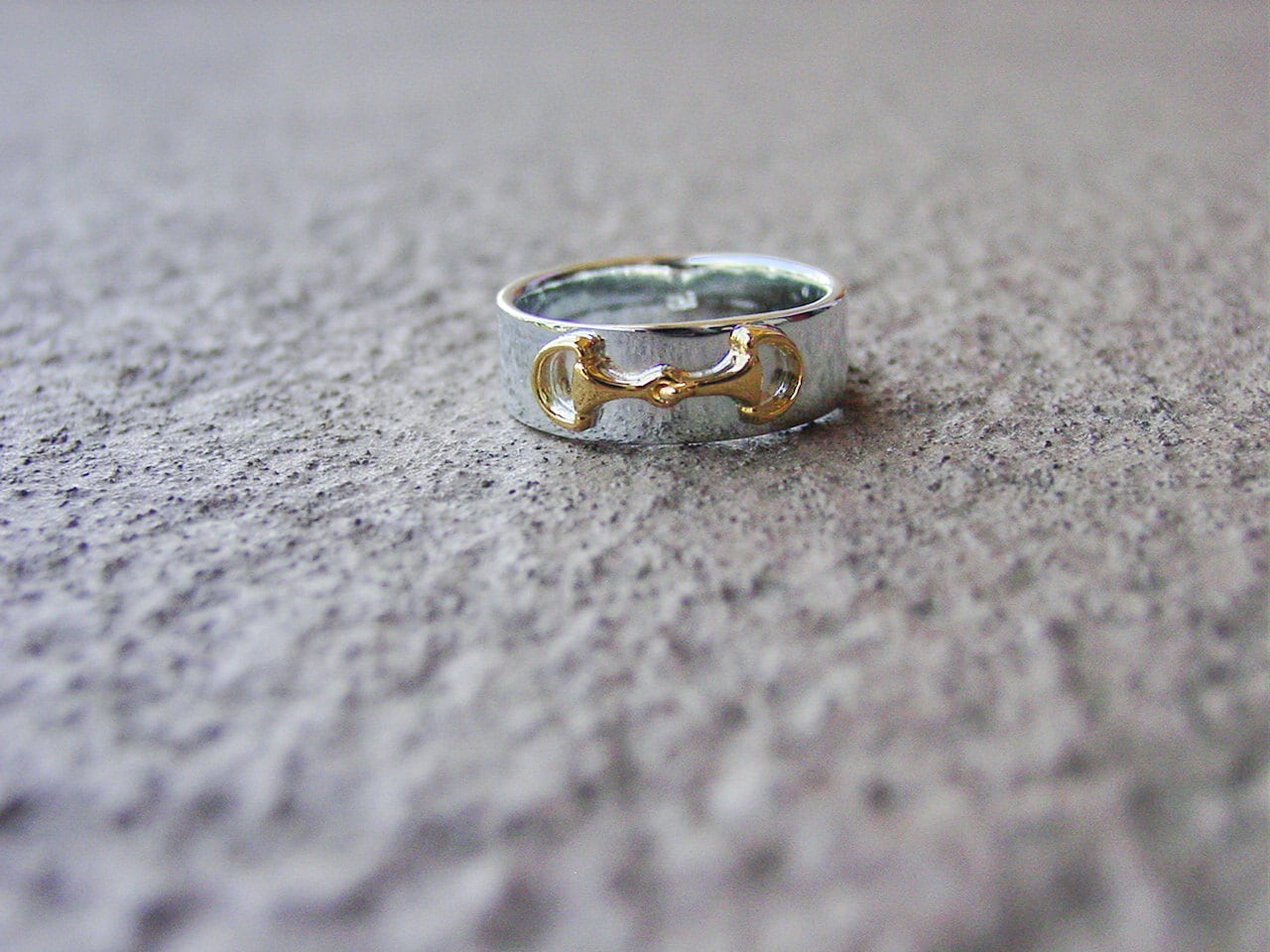 18K Gold Snaffle Bit Horse Ring Snaffle Bit Ring Horse | Etsy