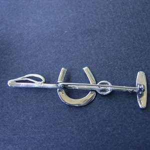 Polo Mallet Horseshoe Brooch - Polo Sterling Silver - Polo Brooch ...