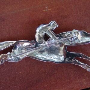Horse Racing Brooch Horse Race Jewelry Jockey Pin - Etsy