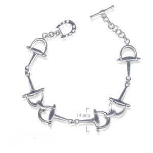 Horse Snaffle Bracelet - Stacking Bracelet - Equestrian Bracelet ...