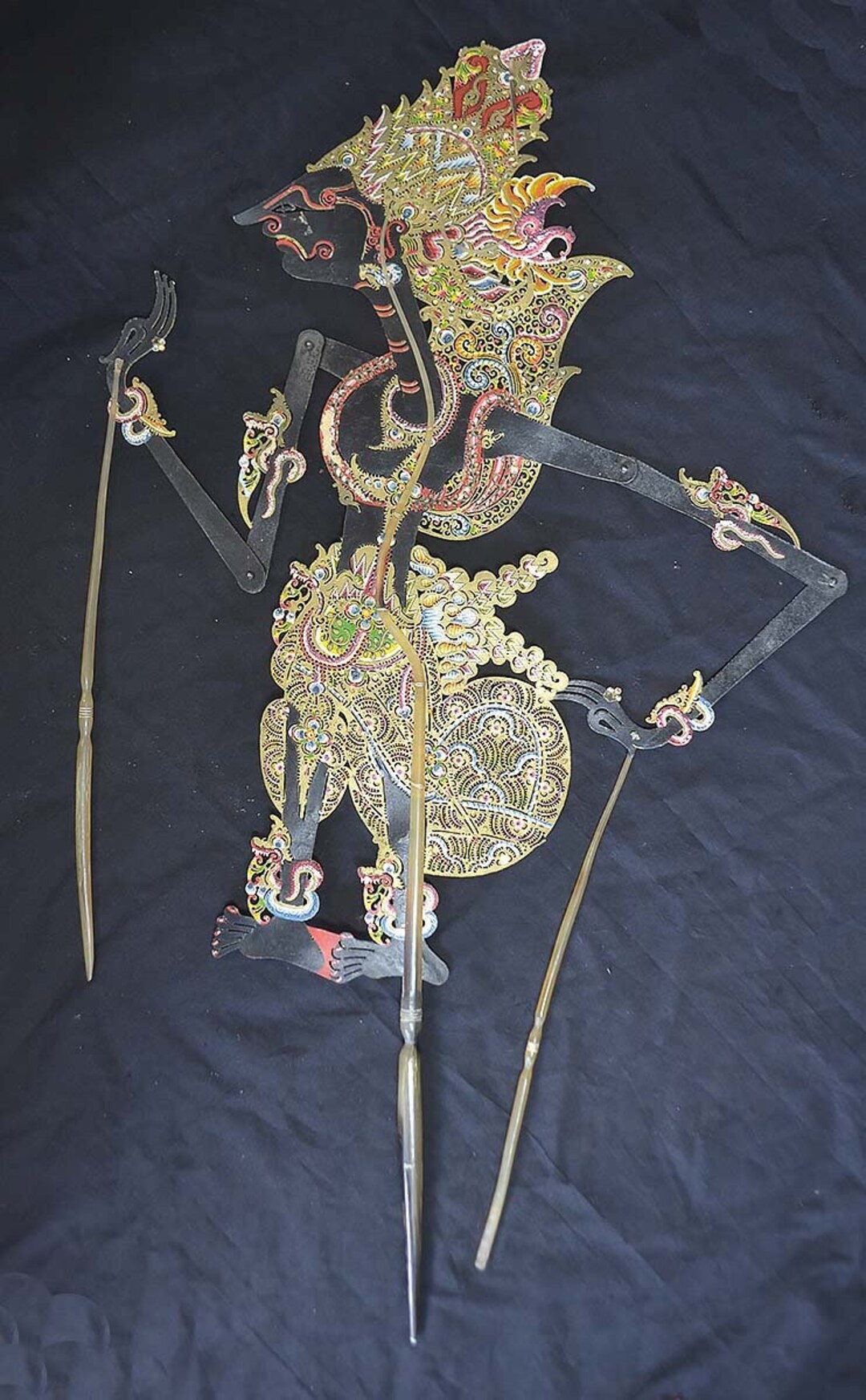 Old Indonesian Shadow Puppet Kresna krishna - Etsy