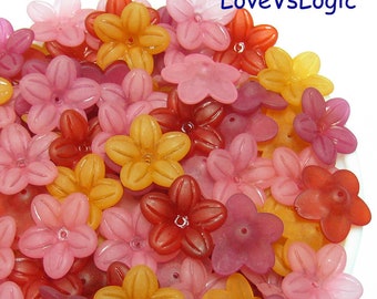 Acrylic Flower Beads - Etsy