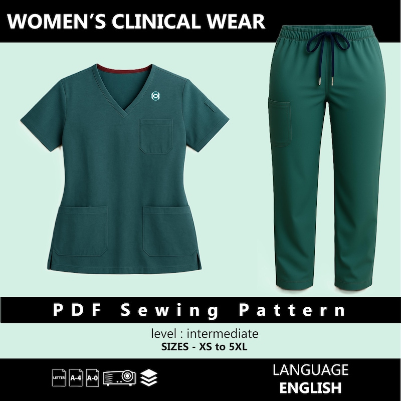 Plus Scrubs Pattern - Etsy