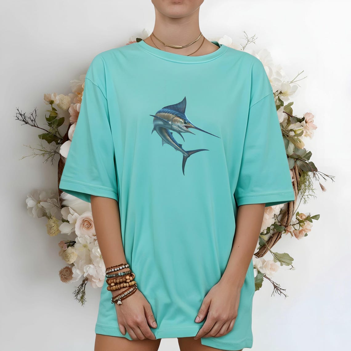 Printable Swordfish Marlin Clipart, Watercolor Swordfish, High Quality ...