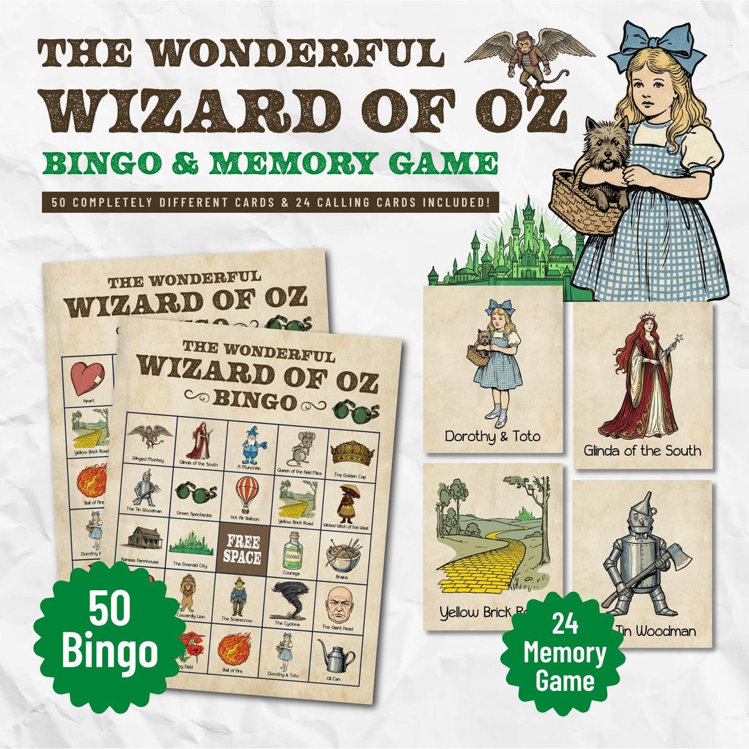 Vintage Peter Pan Bingo & Memory Game Printable. Classic 1911 Book ...