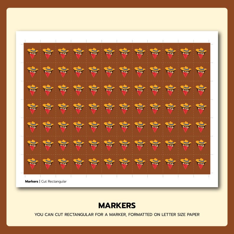 American Wild West Bingo Game – Printable Activity for Kids – Bingo ...