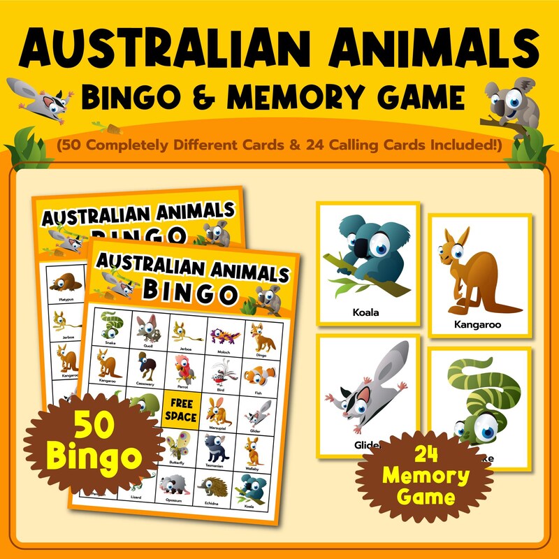 Australian Animals - Etsy