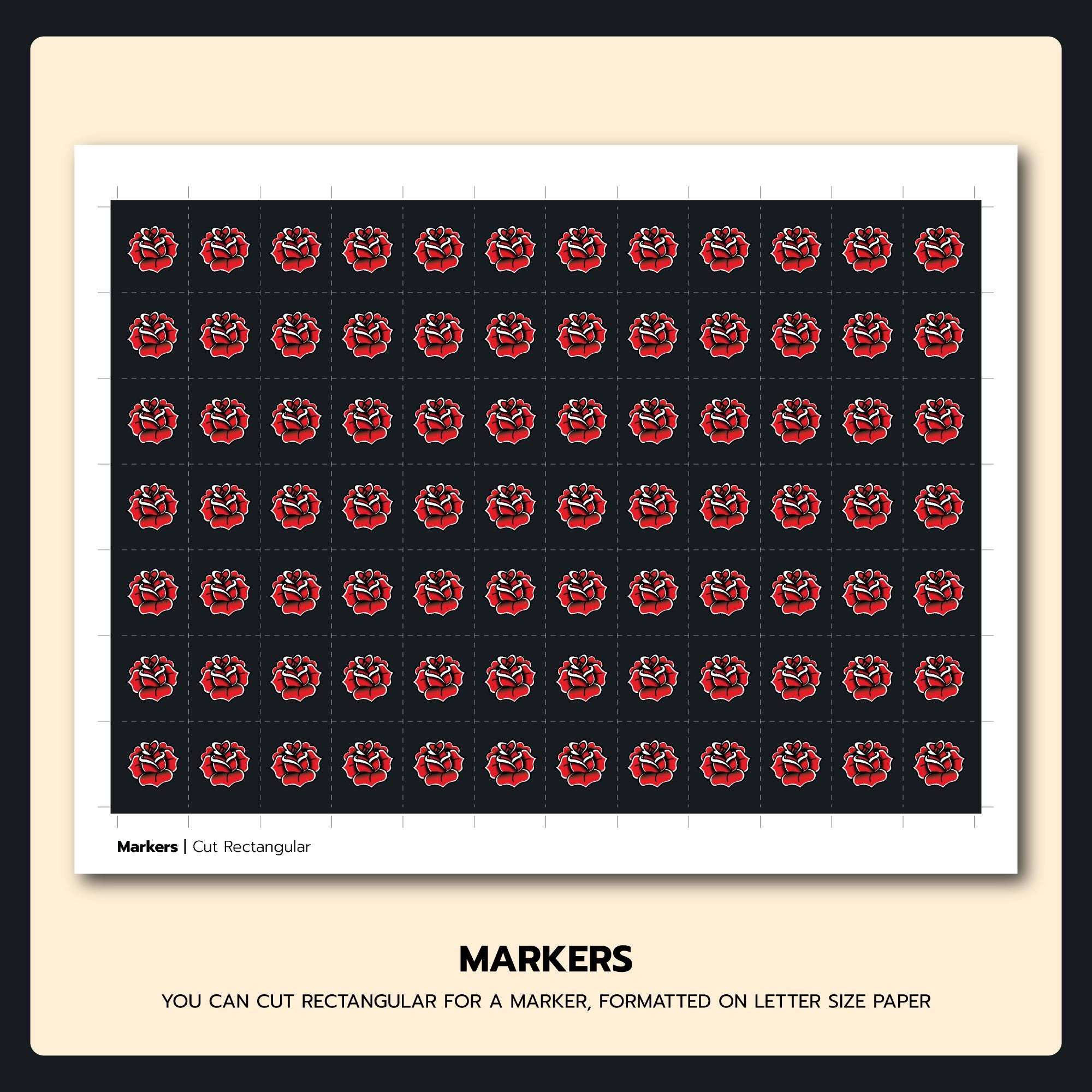Old School Tattoo Bingo & Memory Game: Vintage Flash Printable (PDF ...