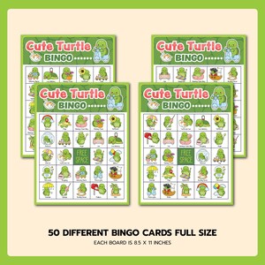 Turtle Bingo & Memory Game – Kids Printable Activity (PDF) - Etsy