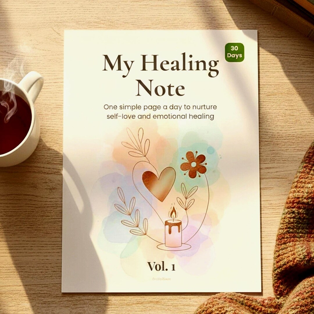 My Healing Note: a Gentle Printable Self Care Journal for Emotional ...