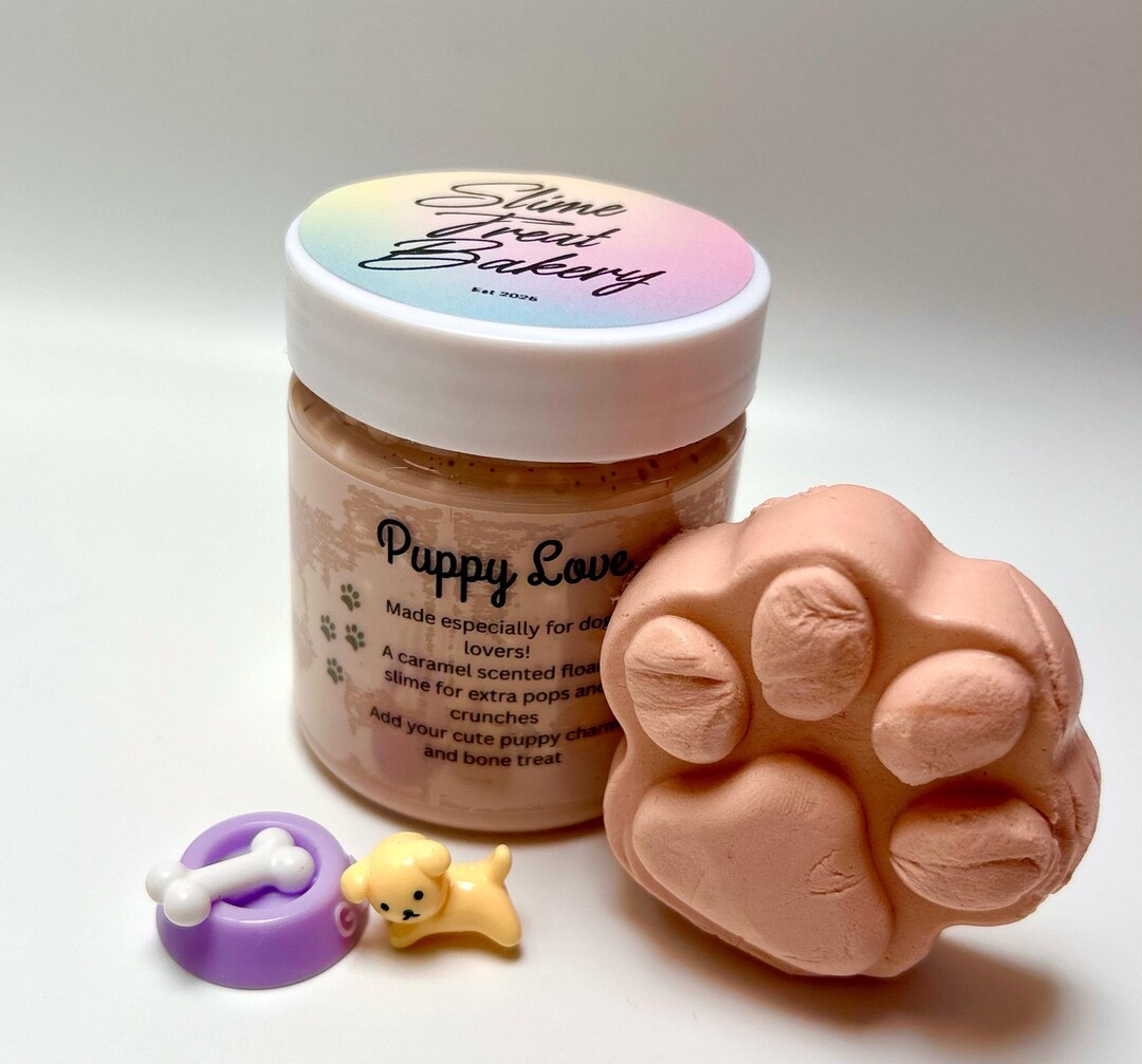 Puppy Love - a Fun Caramel Scented Floam Slime. Handmade Slime for ...