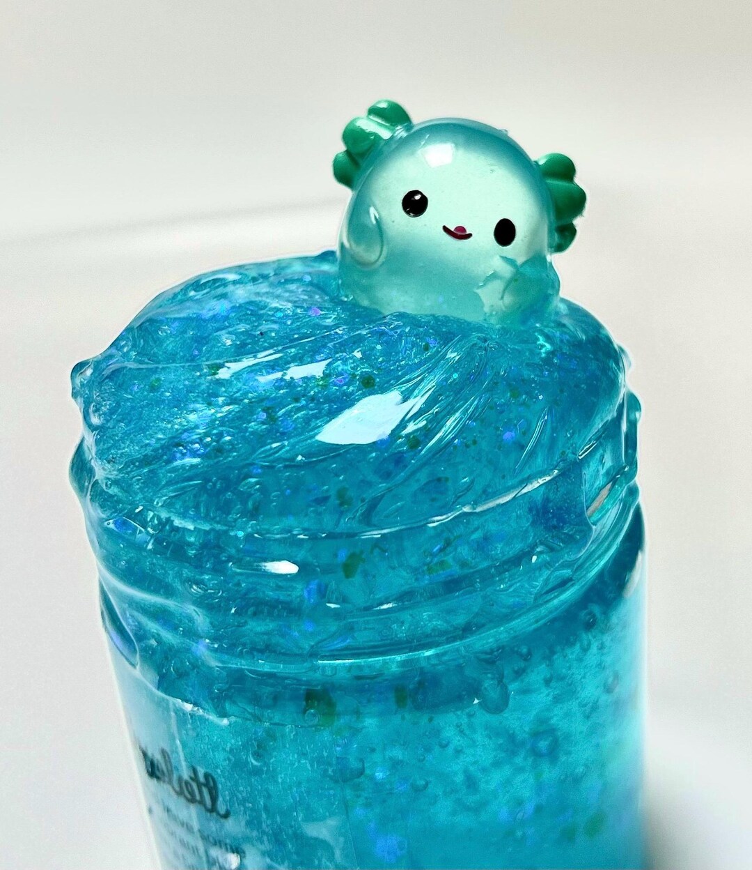 Pet Axolotl - Snow Fairy Scented Glitter Slime. UK Slime Shop. Adult ...