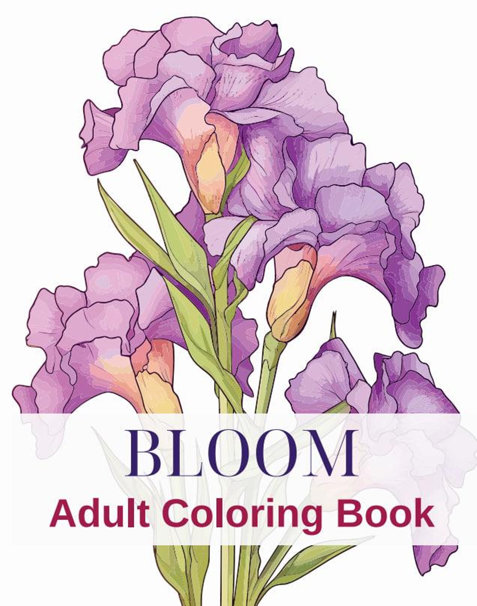 Botanical Flowers Coloring Book – 50 Printable Pages for Mindfulness ...
