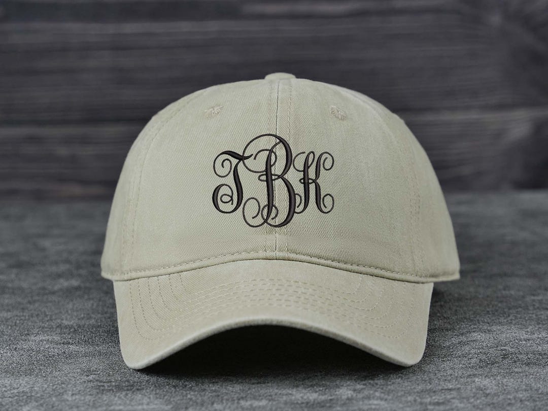 Custom Embroidered Baseball Cap,personalized Embroidered Initial ...