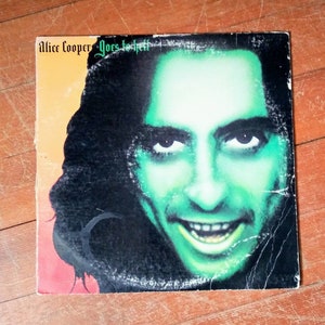 Vintage Vinyl Record Album Alice Cooper Goes to Hell 1976 Rock N Roll Hollywood Vampires 70's ...