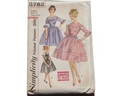 Vintage Pattern Simplicity Sewing 3782 Junior One Piece Dress - Etsy