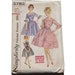 Vintage Pattern Simplicity Sewing 3782 Junior One Piece Dress 60's Mid ...