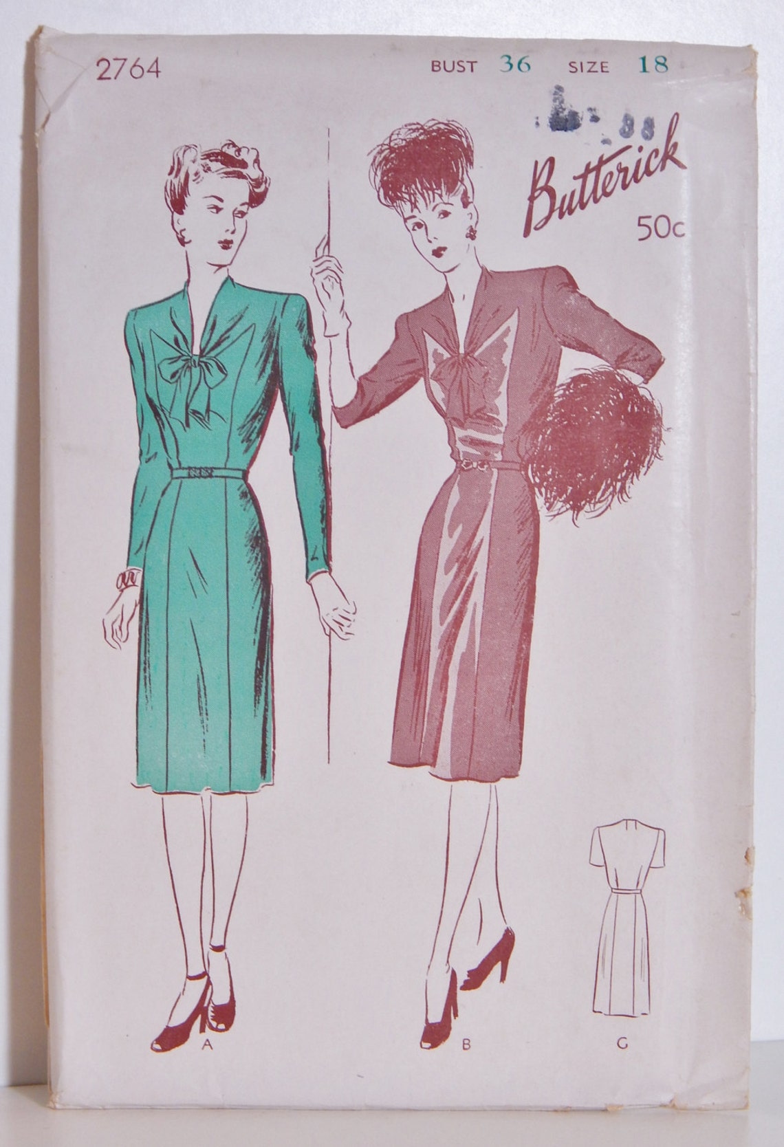 Vintage Pattern Vintage Butterick Sewing Pattern 2764 - Etsy
