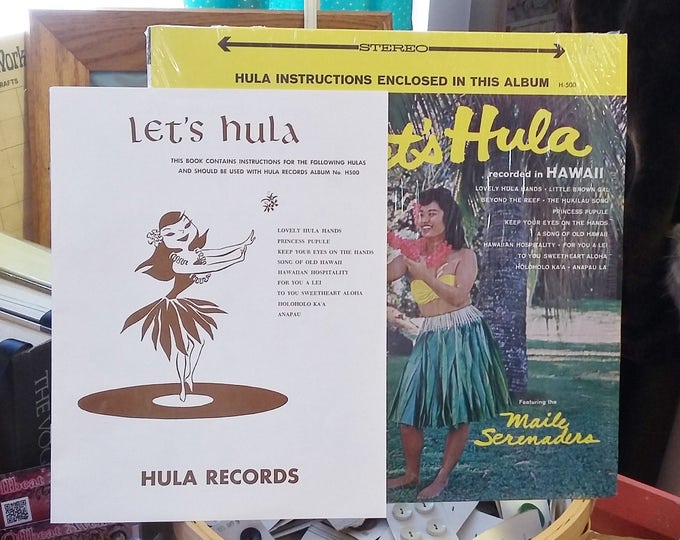 Vintage Vinyl Record Album Let's Hula W Photo Instruction Booklet 70's ...