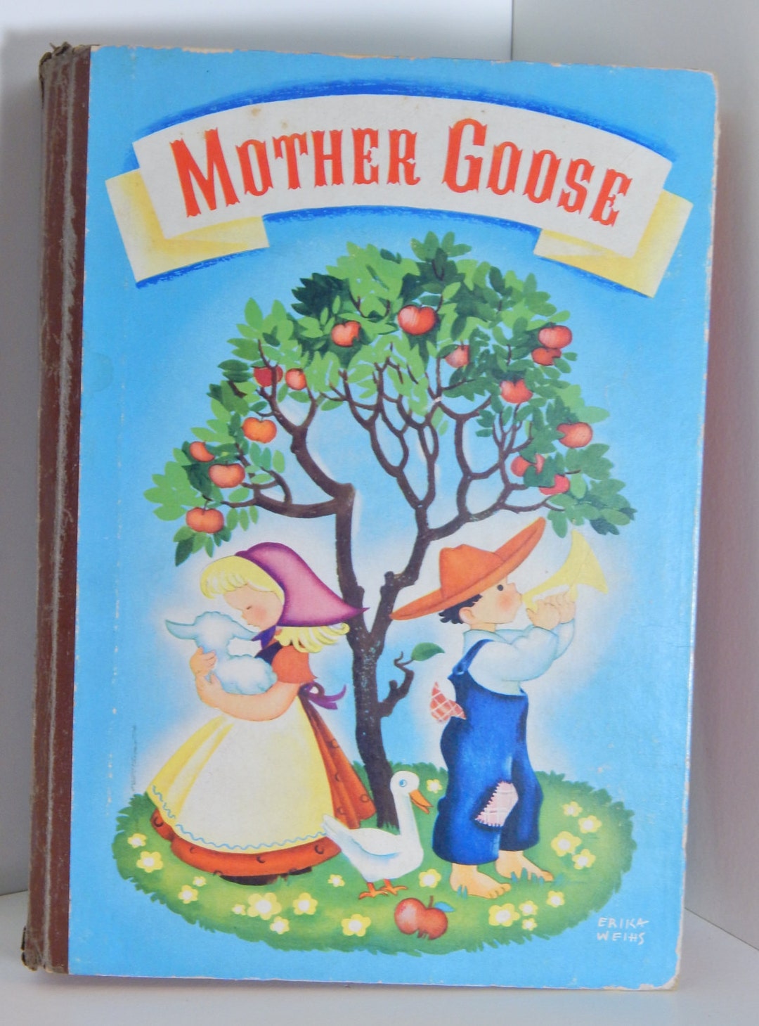 Vintage Book Mother Goose Complete Book of Nursery Rhymes 1941 - Etsy