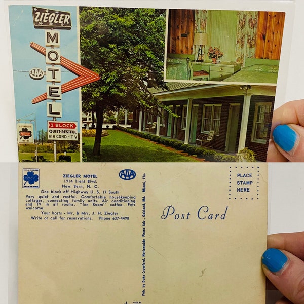 Motel Postcards - Etsy