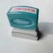 Vintage Stamp Paid Stamp Pad Self Inking Xstamper Confidential Teal ...