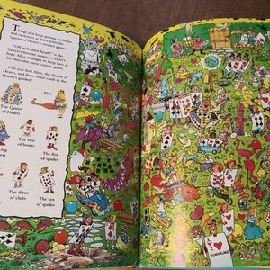 Vintage Children's Book Look and Find Alice in Wonderland 1993 Made in ...