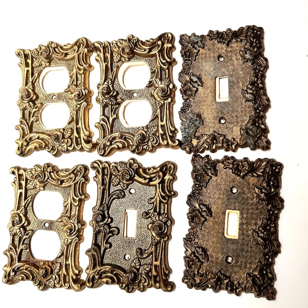 Brass Vintage Light Switch Covers - Etsy