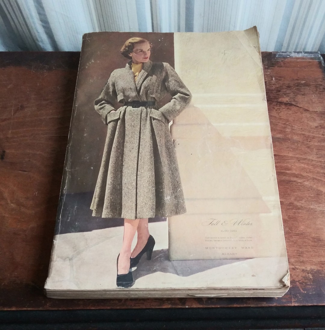 HUGE Vintage Montgomery Ward Catalog Fall Winter 1950 1951 Mid Century ...