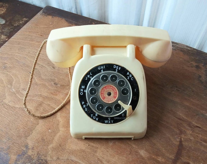Vintage Toy Telephone the Steel Stamping Co. Lorain OH Made in USA 50's ...