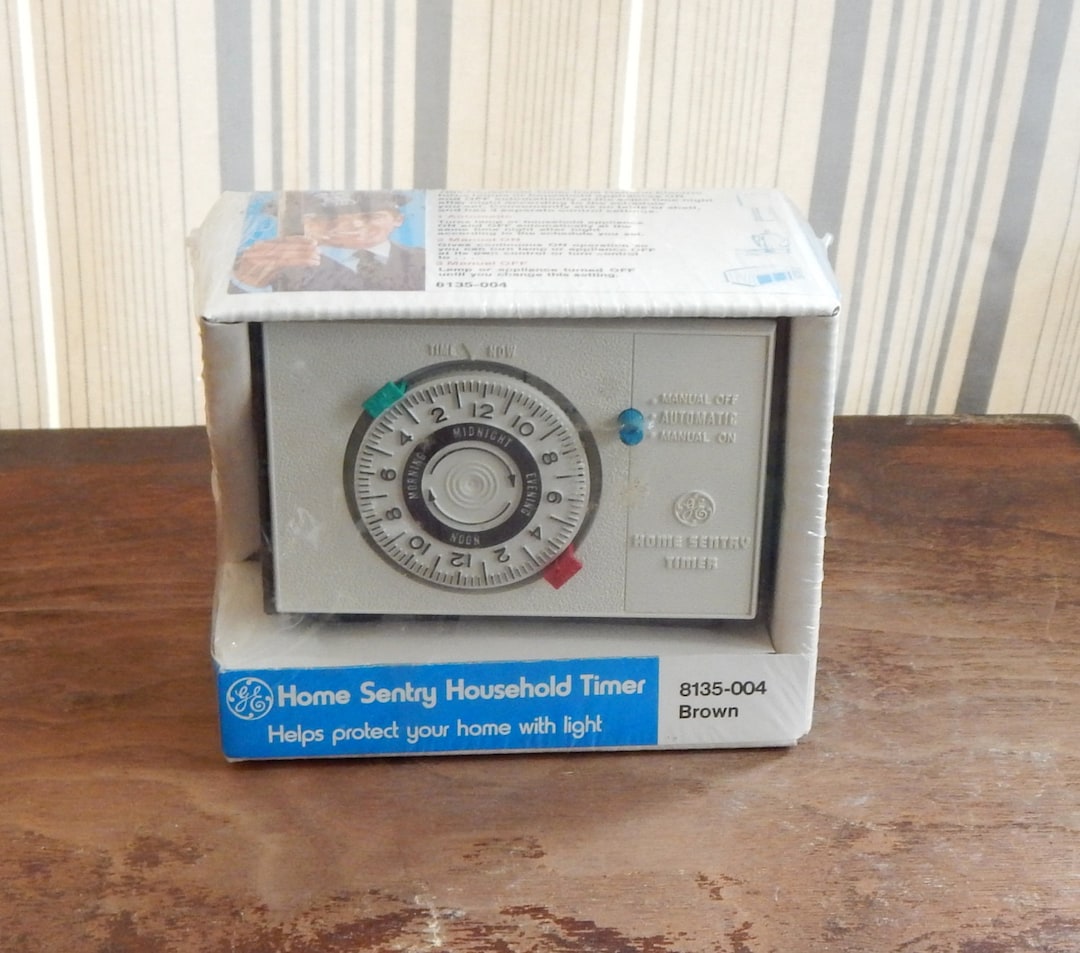 Vintage GE Timer General Electric Home Sentry Household Timer Brown ...