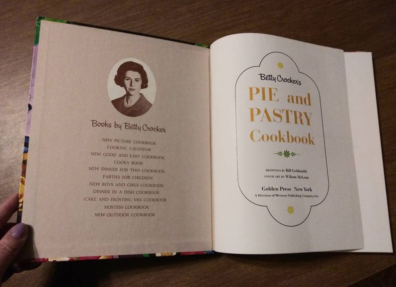 Vintage Betty Crocker Pie & Pastry Cookbook, 1968 First Edition - Etsy
