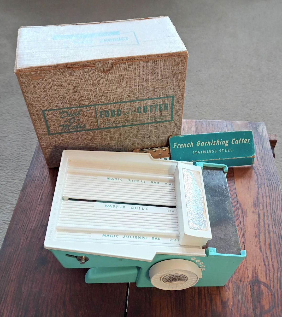 Vintage Dial O Matic Kitchen Gadget Popiel Food & Veg Cutter Machine ...